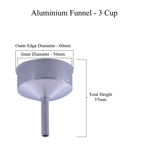 Stovetop Funnels - Aluminium | Coffee Plus